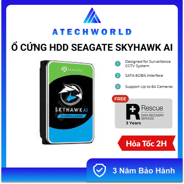 Ổ Cứng Camera Seagate Skyhawk AI 8TB 10TB 12TB 256MB 7200RPM – Hàng ...