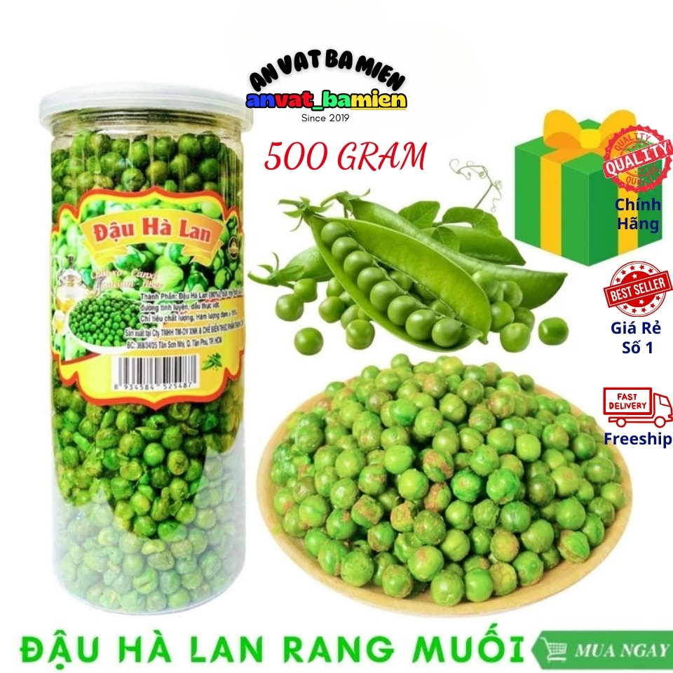 Đậu hà lan rang muối, đậu hà lan tỏi ớt, đậu hà lan wasabi, tốt cho sức ...
