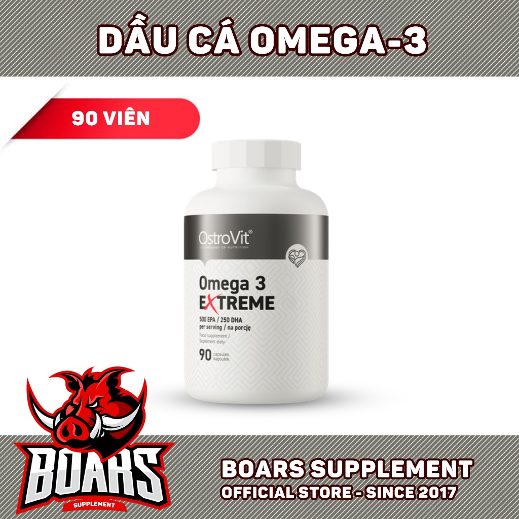 OSTROVIT OMEGA 3 EXTREME VIÊN UỐNG DẦU CÁ HÀM LƯỢNG CAO EPA & DHA, CẢI ...