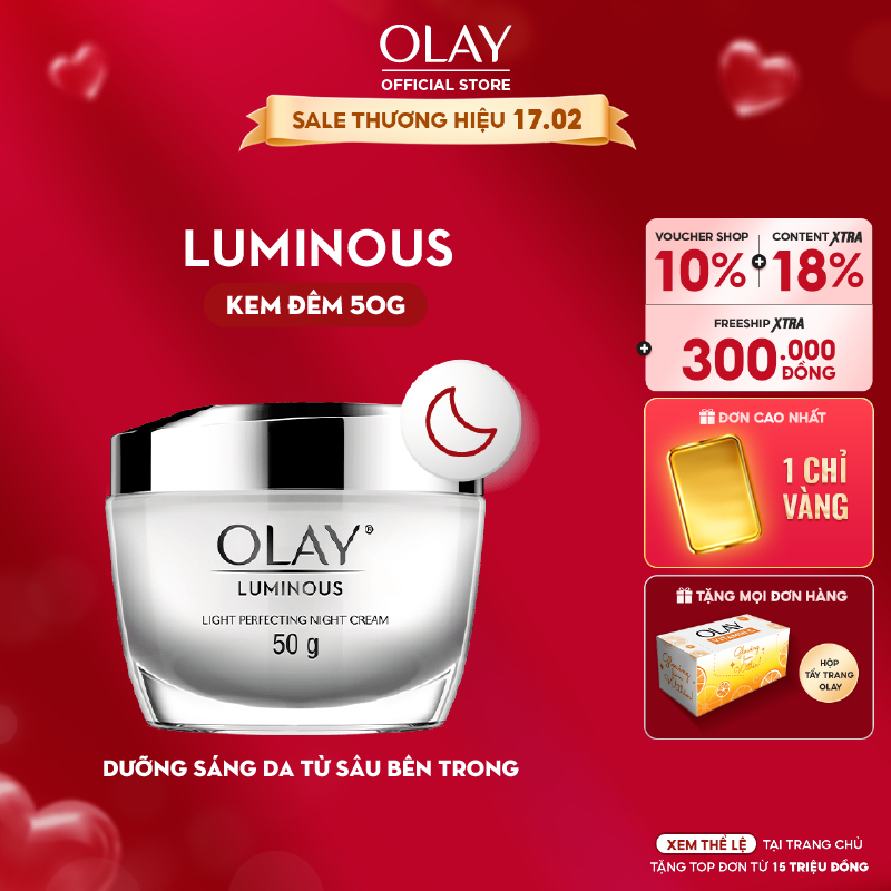 Kem Dưỡng Ẩm OLAY LUMINOUS Ban Đêm Sáng Da 50G | Shopee Việt Nam
