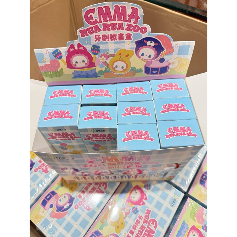 [ SẴN SHIP HOẢ TỐC SG ] SET 12 BLINDBOX EMMA RUN RUN ZOO BÀN CHẢI ĐÁNH ...