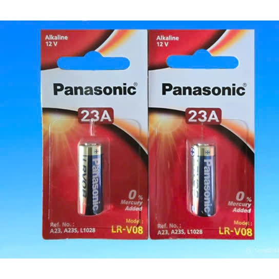 Pin 12V A23 Alkaline Panasonic chính hãng dùng cho remote cửa cuốn, chuông cửa, báo cháy ...