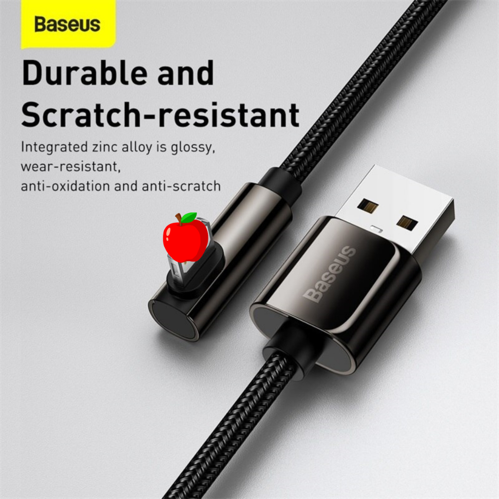 Cáp sạc nhanh USB to L Baseus CATCS Legend Series Elbow Fast Charging | Shopee Việt Nam