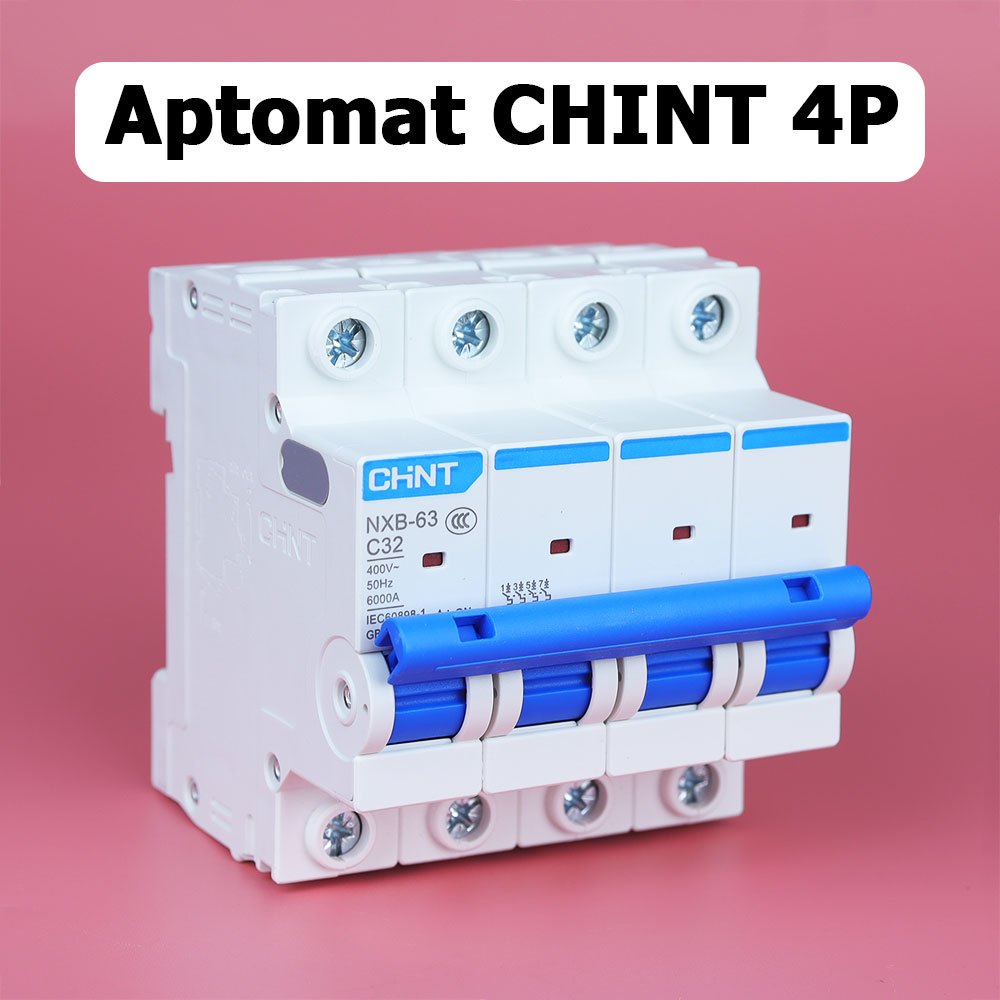 Aptomat CHINT 4PHA (NXB-63) bộ ngắt mạch CB tép 16A 32A 63A MCB AC 4Pha | Shopee Việt Nam