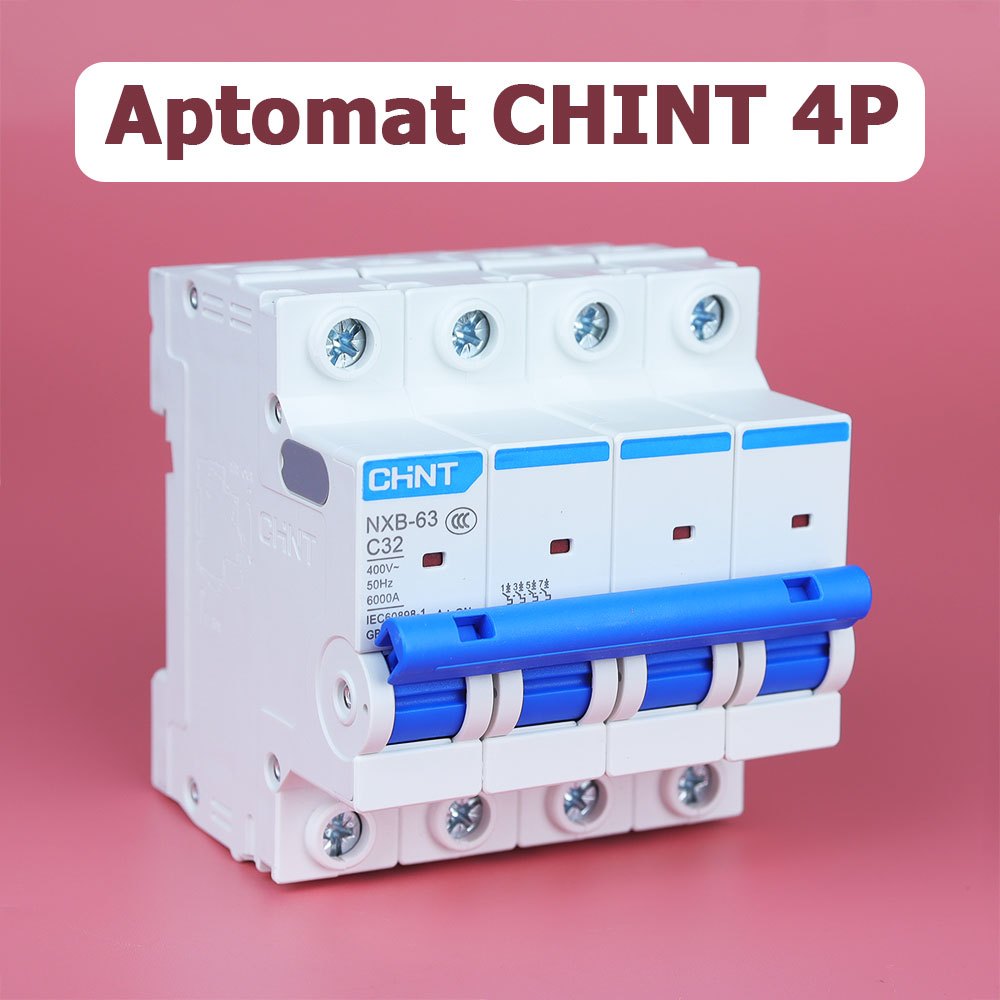 Aptomat CHINT 4P NXB-63 bộ ngắt mạch CB tép 16A 32A 63A MCB AC 4PHA | Shopee Việt Nam
