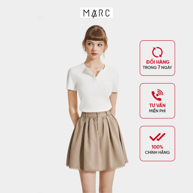 MARC FASHION Chân Váy Kiểu Nữ Form A Lai Phối Ren - CBQH110724 | Shopee Việt Nam