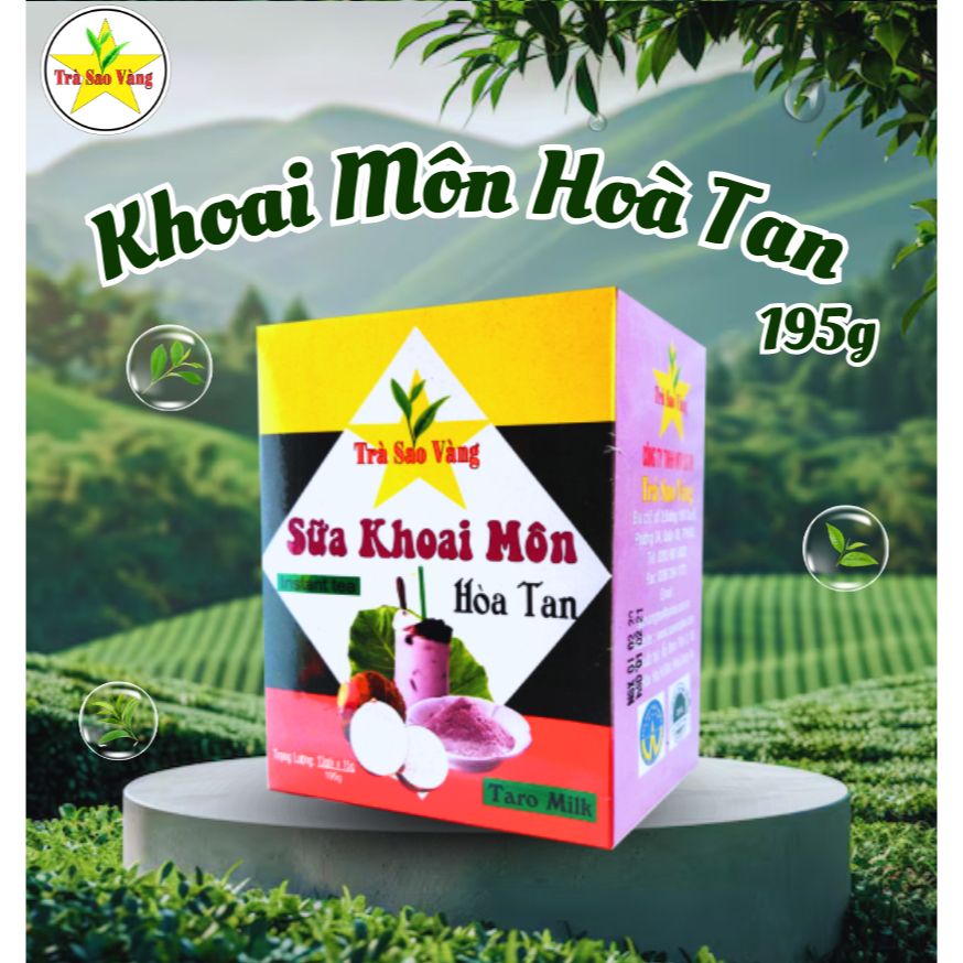 SỮA KHOAI MÔN HOÀ TAN SAO VÀNG - HỘP 195G | Shopee Việt Nam