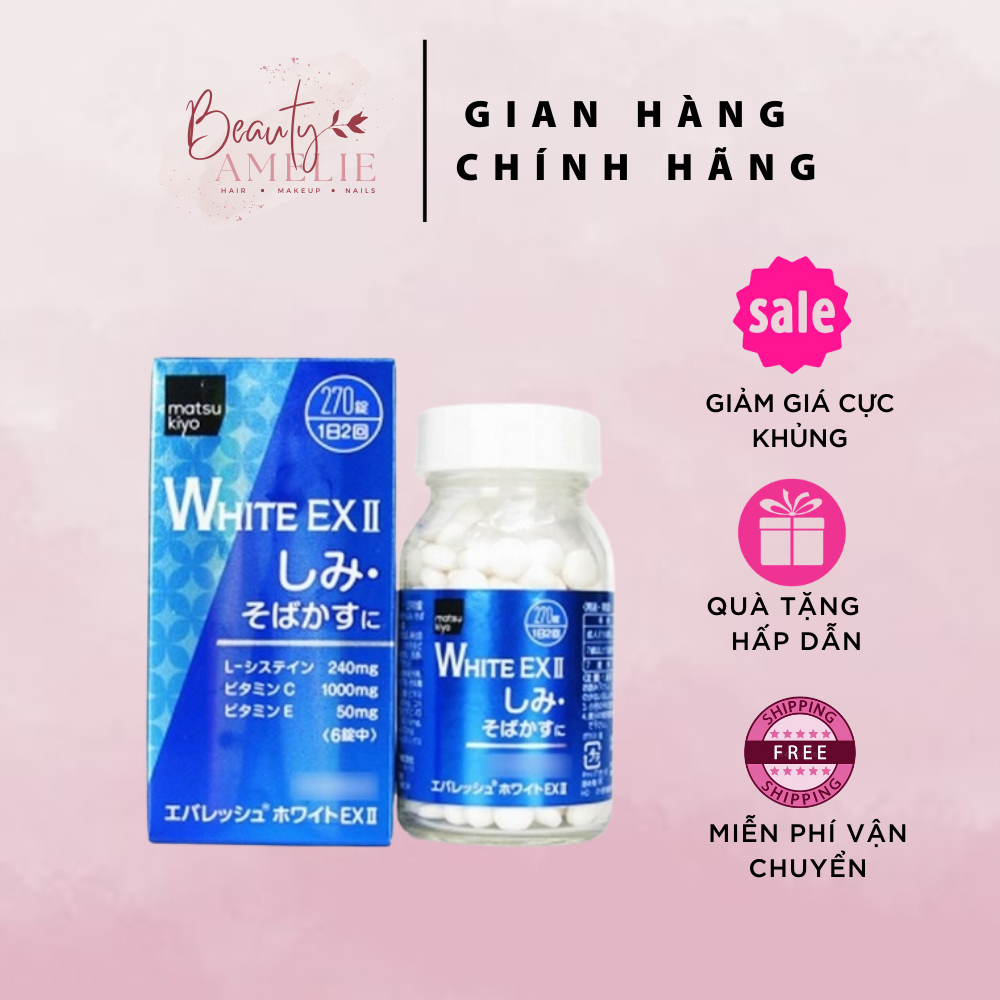 Viên uống Skin White EX ll 270 trắng da, mờ thâm nám Nhật Bản Quy cách ...