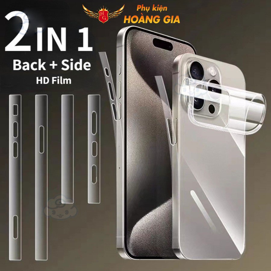 Dán PPF iPhone Full lưng và viền iP14 pro max 17 Pro max 16 plus 15 Pro ...