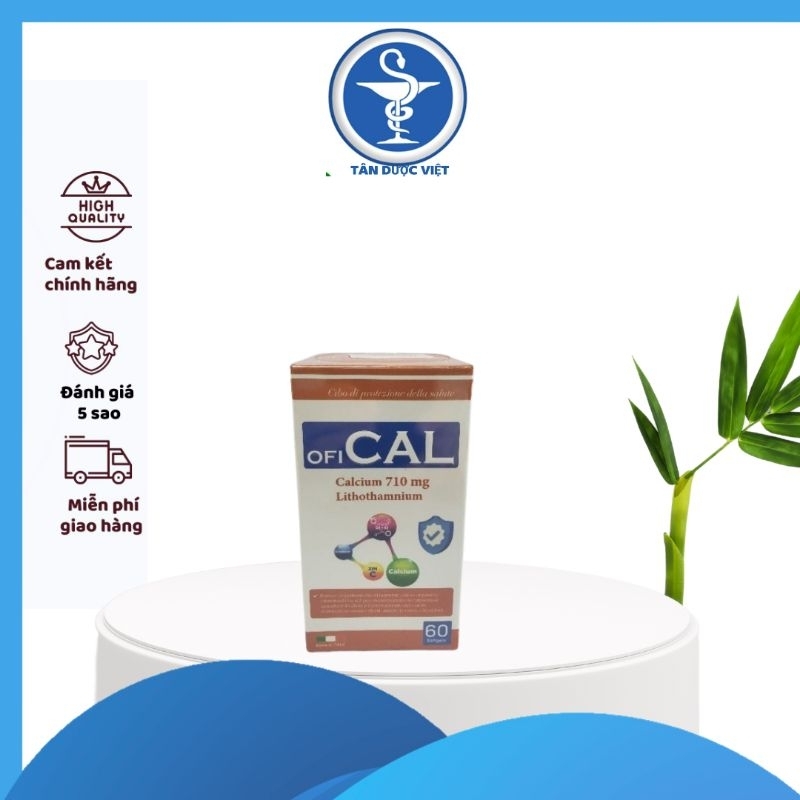 OFI Cal viên uống bổ sung canxi giúp xương chắc khỏe, phát triển chiều cao lọ 60 viên | Shopee ...