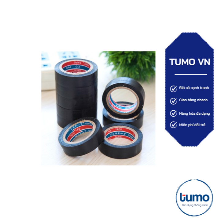(giá sỉ) cuộn băng keo đen cách điện -gttk[HDK] | Shopee Việt Nam