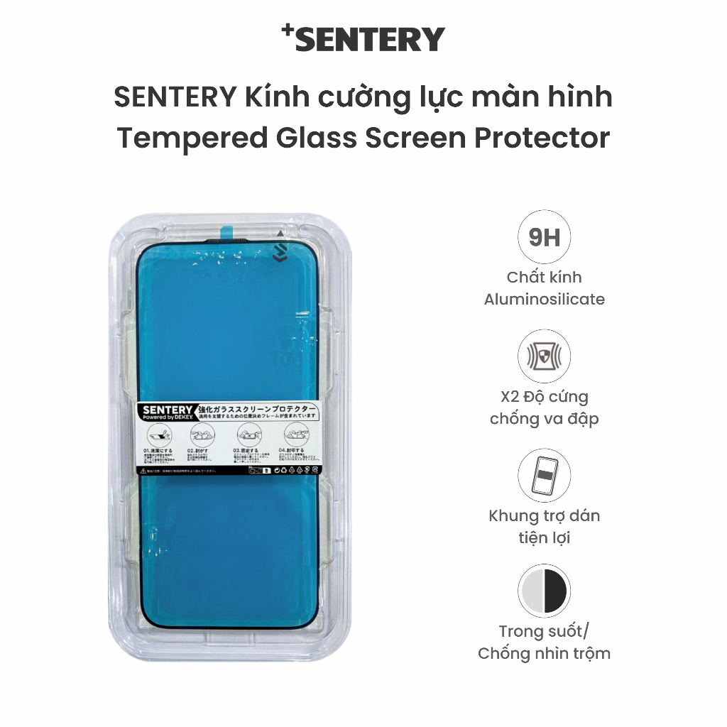 Kính Cường Lực Kèm Khung Tự Dán SENTERY [Powered by DEKEY] 15-16Promax ...