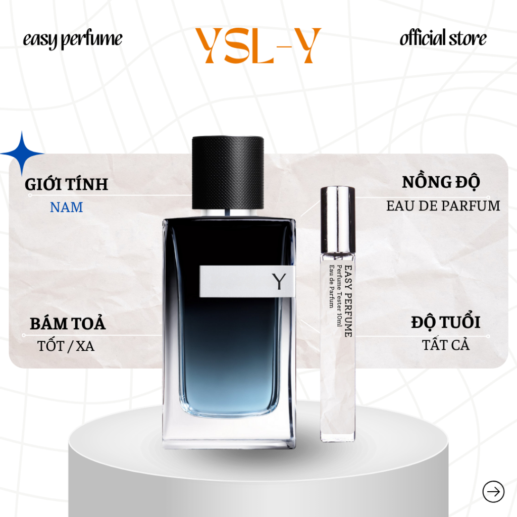 Nước hoa Nam Y by Easy Perfume Chính Hãng chiết 10ml | tặng mẫu Vial ...