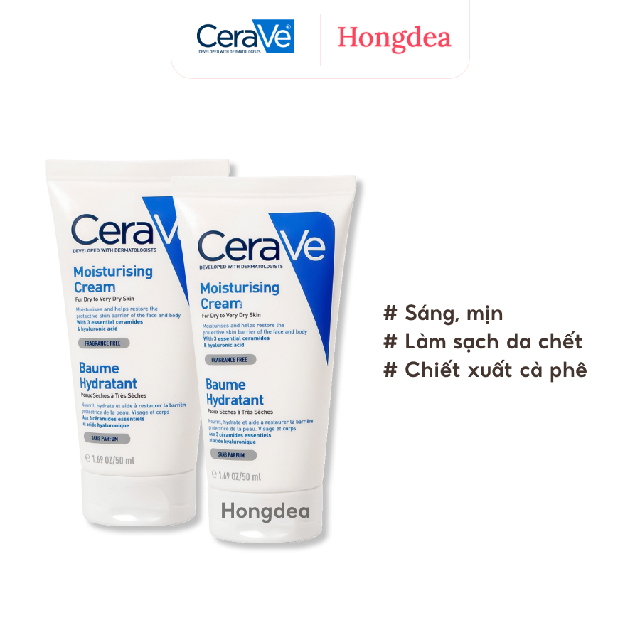 [Chính hãng] Kem CERAVE MOISTURISING CREAM 50ML dưỡng ẩm phục hồi ...