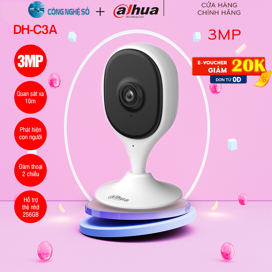 DAHUA C3A 3MP/ C5A 5MP - Camera Mini - Đàm thoại hai chiều -Camera Wifi ...