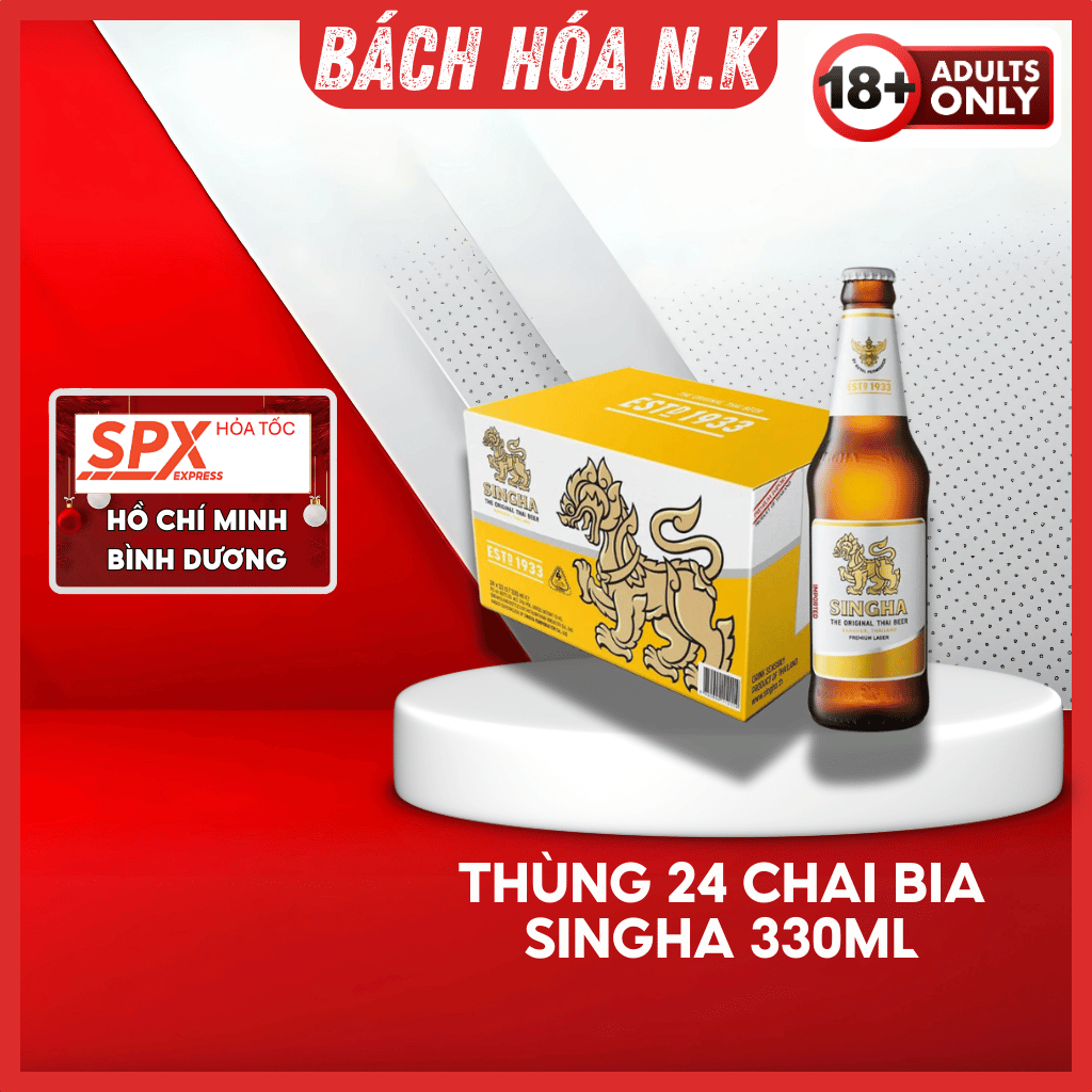 Bia Singha - Bia Campuchia - Thùng 24Chai x 330ML | Shopee Việt Nam
