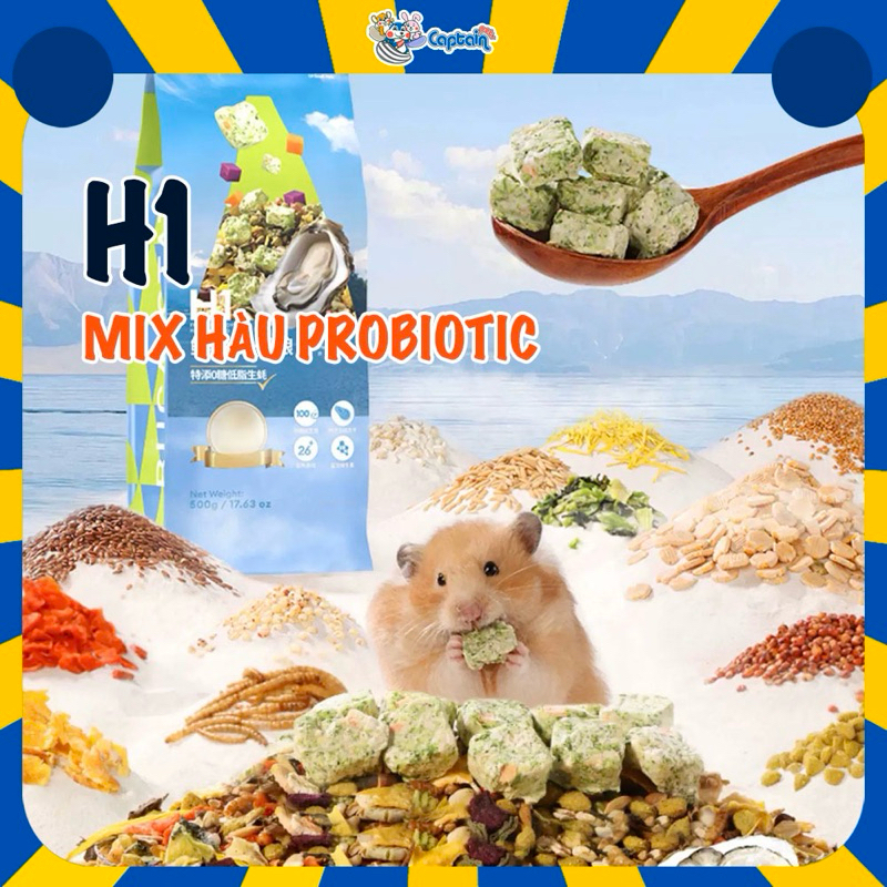 Thức ăn H1 Bucatstate mix Hàu probiotic cho Hamster 500g | Shopee Việt Nam
