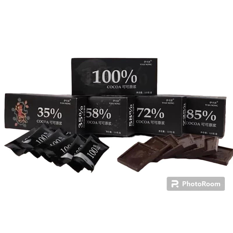 Socola đen nguyên chất 100 % không đường YIKANONG kẹo socola ca cao ăn kiêng hộp 120g | Shopee ...