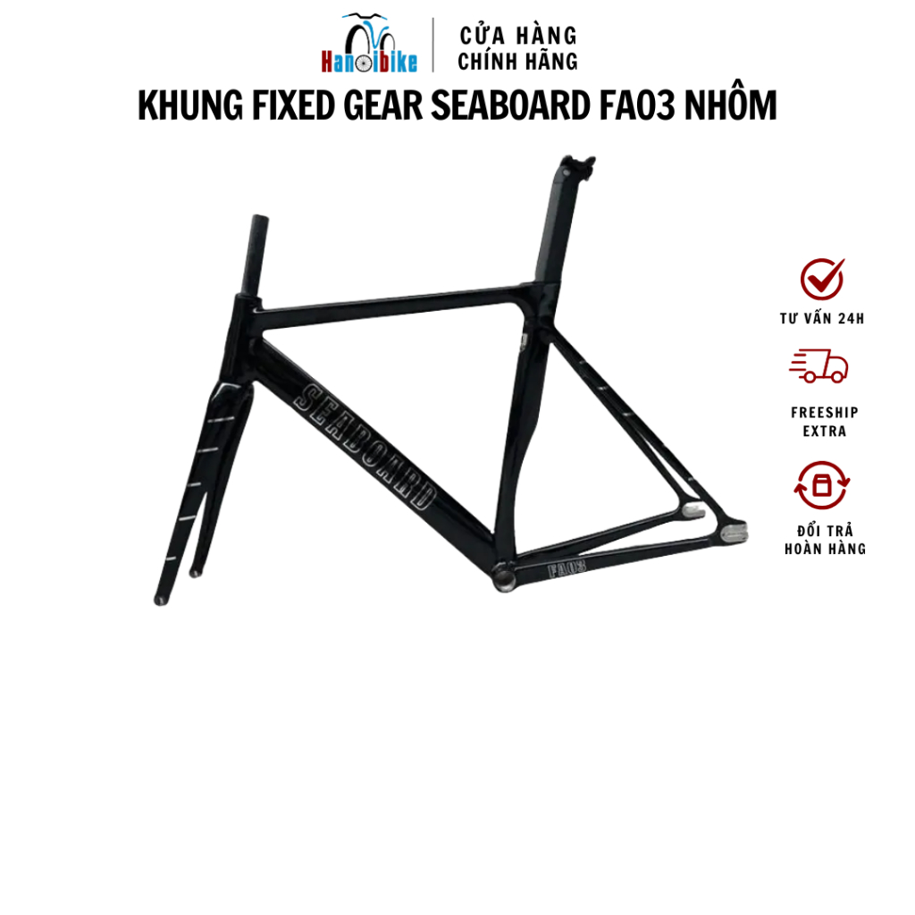Khung xe đạp Fixed Gear Tsunami Seaboard FA03 nhôm càng nhôm | Shopee ...