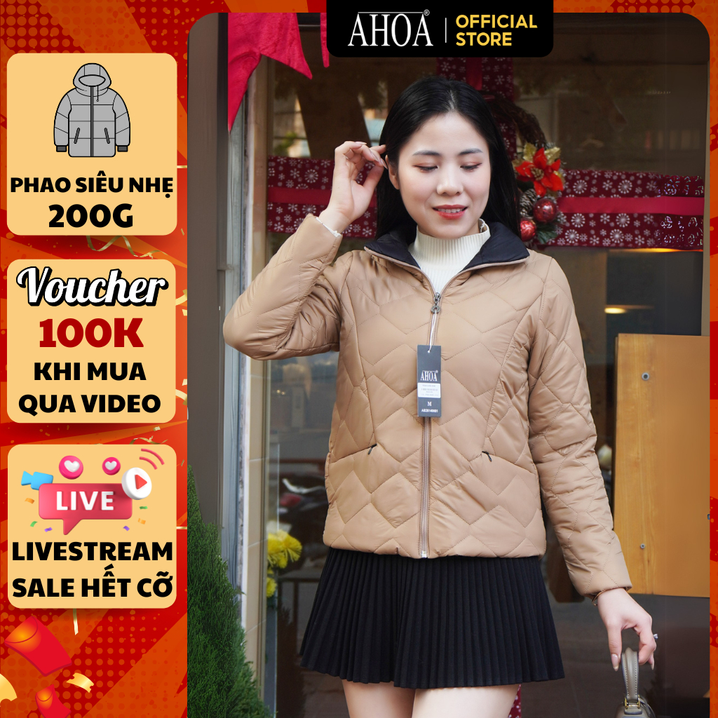 Áo Phao Nữ Siêu Nhẹ AHOA, Áo Khoác Mùa Đông Cao Cấp PSN01 | Shopee Việt Nam