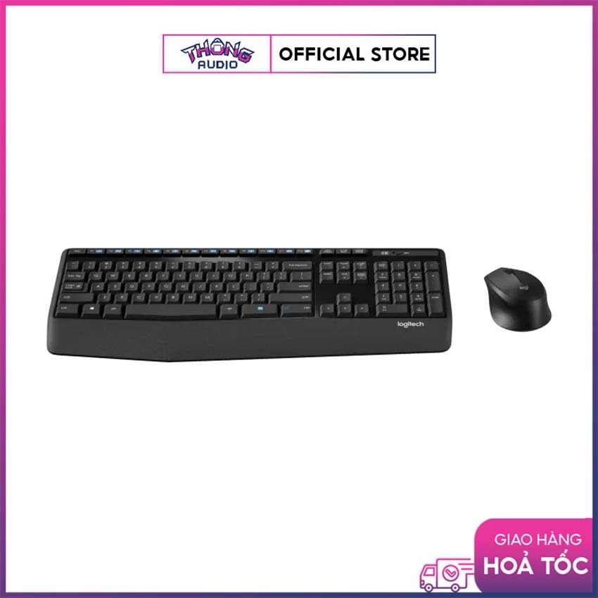 Combo Bàn Phím Chuột Không Dây Logitech MK345, bàn phím full size, 12 ...