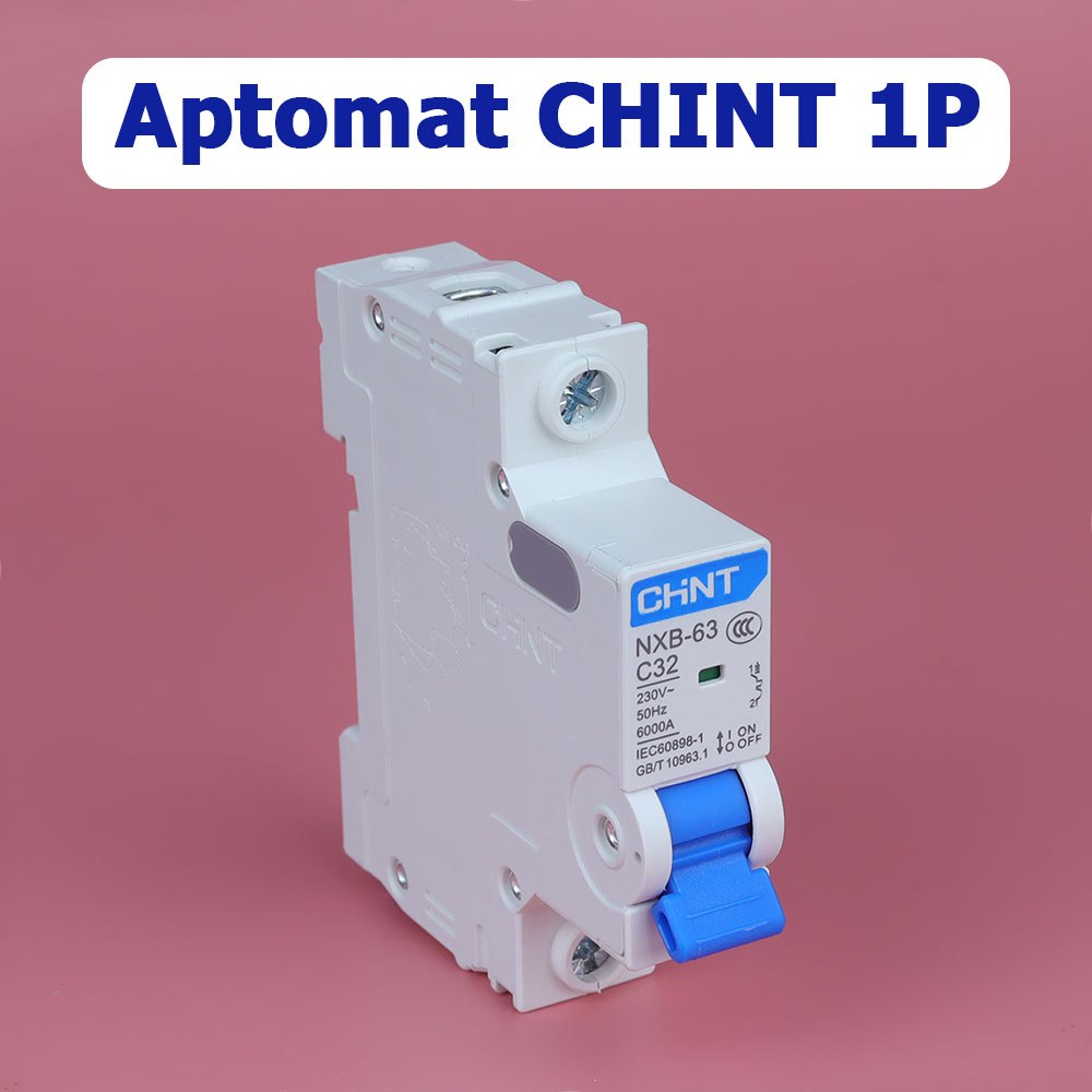 Aptomat CHINT (1 PHA NXB-63) bộ ngắt mạch CB tép MCB 220V 10A 16A 20A 25A 32A 40A 50A 63A ...