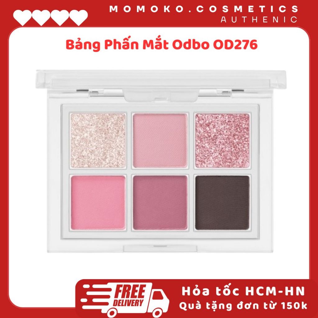 [ODBO] Bảng Mắt ODBO 6 Ô Nhũ Lì, Trong Suốt Signature Eyeshadow Palette (OD276) 4.8g | Shopee ...