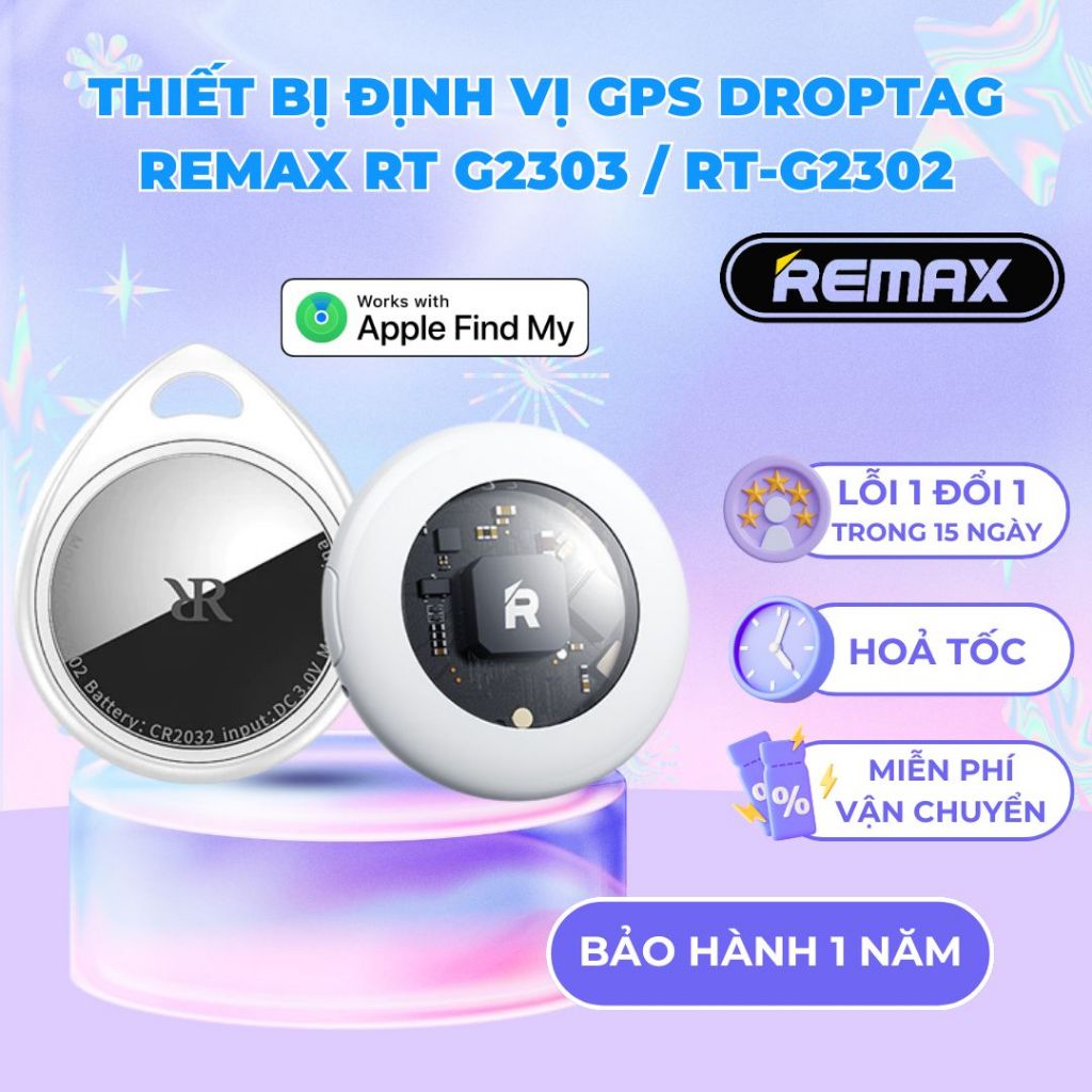 Thiết bị định vị GPS Droptag Remax RT G2302 / RT G2303, Định vị toàn cầu, Theo dõi xe máy, ô tô ...