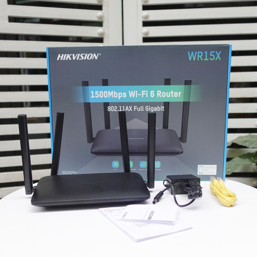 Bộ phát Wifi 6 HIKVISION DS-3WR15X Wireless AX1500Mbps 2 băng tần, 4 ...