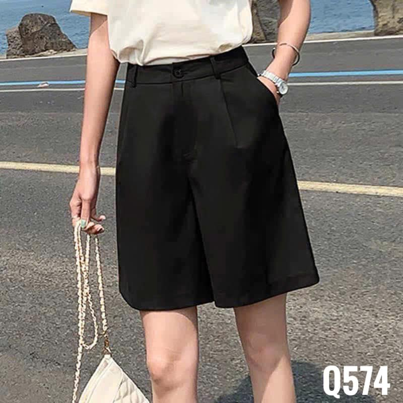 Quần short nữ Xịn Store quần short G.U kèm belt thanh lịch, nhẹ nhàng Q574 | Shopee Việt Nam