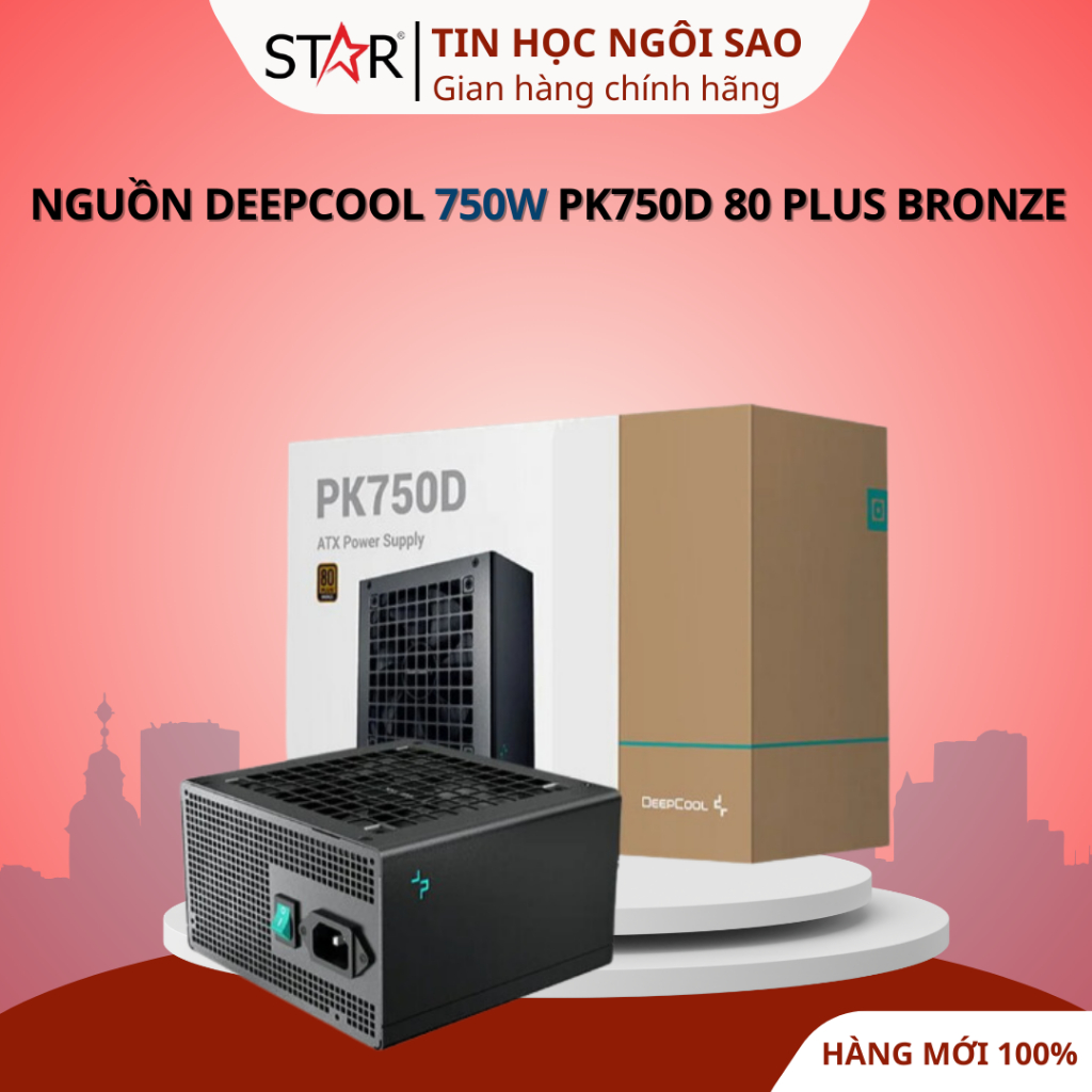 Nguồn Deepcool 750W PK750D 80 Plus Bronze - Bảo hành 36 tháng | Shopee Việt Nam