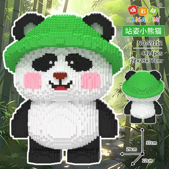 [ TẶNG BÚA ] Đồ Chơi Lắp Ráp Mô Hình Gấu Trúc chibi panda kungfu panda ...