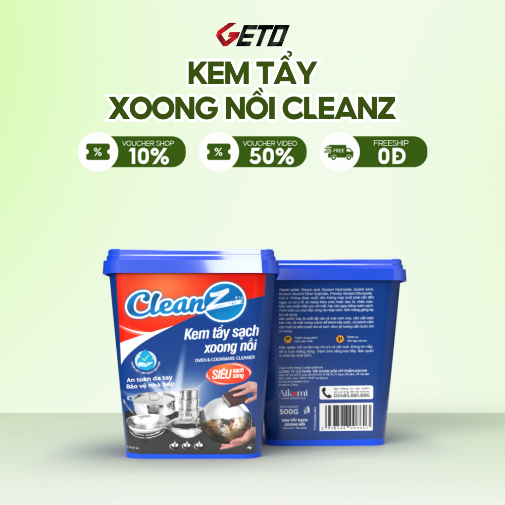 Kem tẩy sạch xoong nồi Cleanz hương hoa anh đào | Shopee Việt Nam