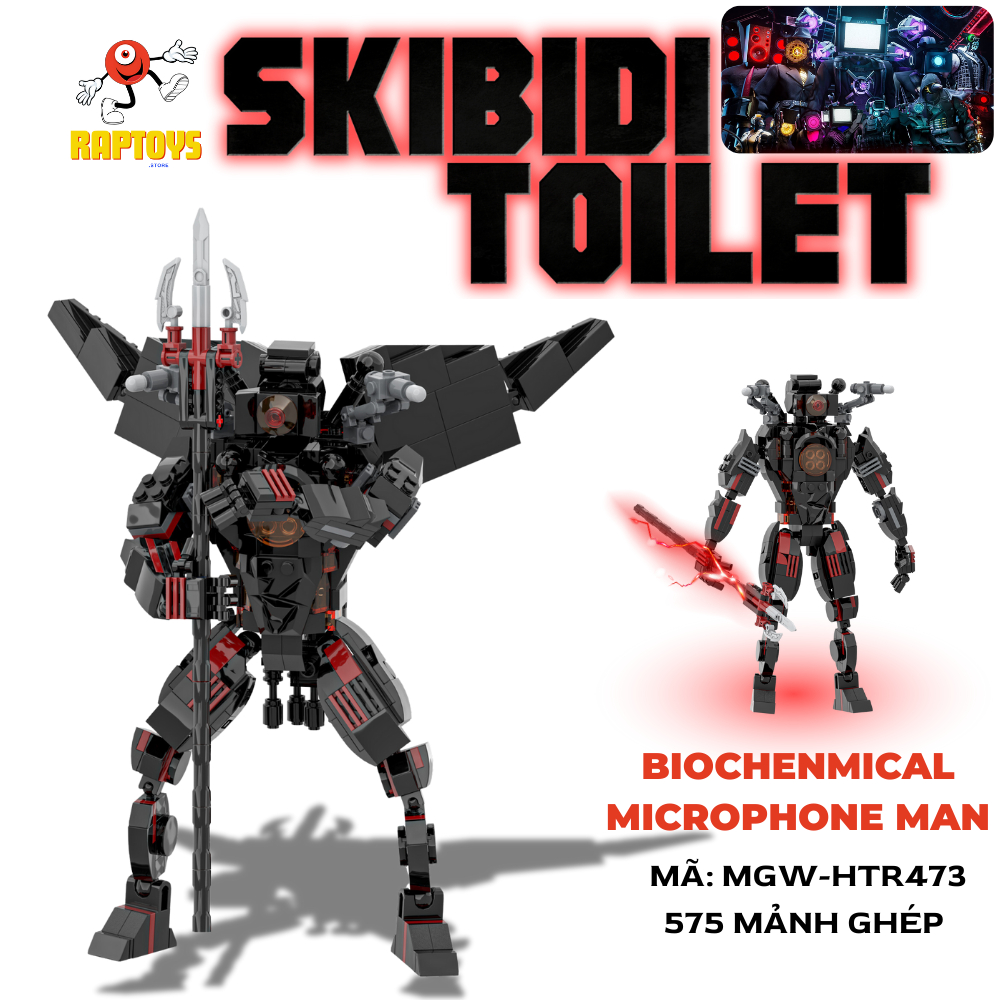 [Có Sẵn] Skibidi Toilet Multiverse Mô hình lắp ráp BIOCHENMICAL ...