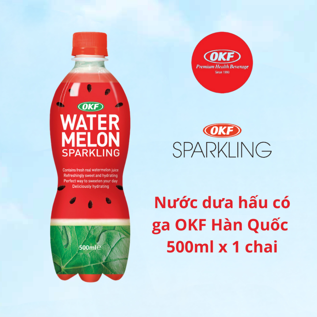 Nước dưa hấu có ga sparkling OKF Hàn Quốc 500ml | Shopee Việt Nam