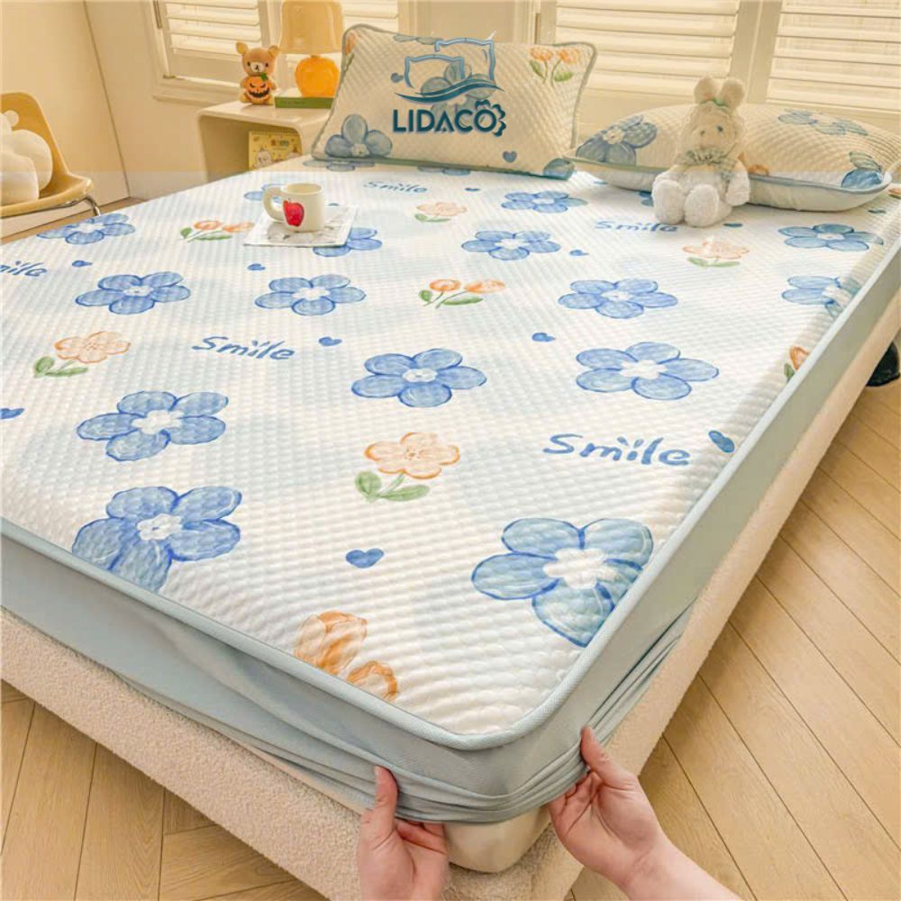 Chiếu điều hoà băng lạnh LIDACO họa tiết 3D bọc chun kèm 2 áo gối nằm ...