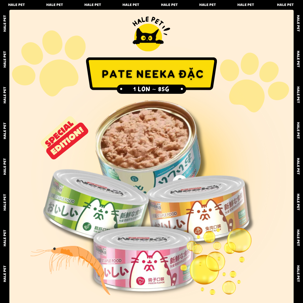 Pate cho mèo NEEKA SPECIAL dạng đặc lon 85g - Dinh dưỡng cao, thơm ngon, dễ tiêu hóa, pate đặc ...