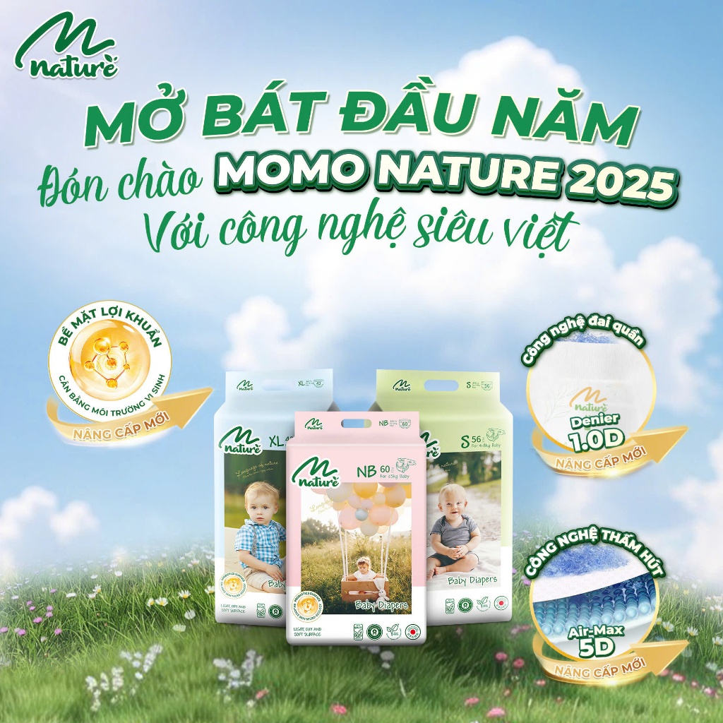 Bỉm quần/dán MOMO DIAMOND NATURE/MOMO HONEY hữu cơ cao cấp quần/dán ...