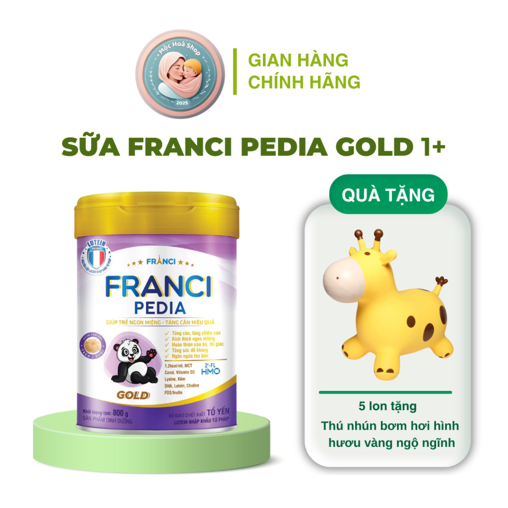Sữa FRANCI PEDIA GOLD Trên 1 Tuổi – Giúp Bé Hết Biếng Ăn, Tăng Cường ...