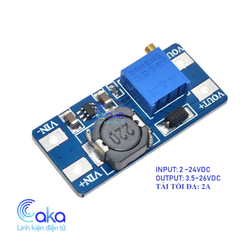 Mạch nguồn tăng áp 2A Mô Đun Tăng Áp Mt3608 Dc-Dc Max 28v 2a | Shopee Việt Nam
