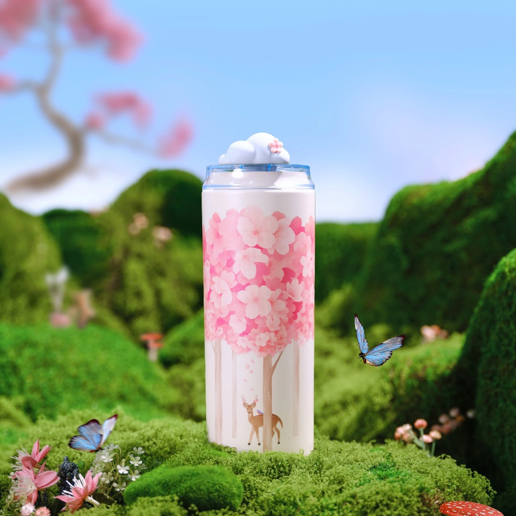 Bình Starbucks TMBL 19OZ SS MILKY ISLAND CHERRY TREE BLOSSOM (562 mL ...