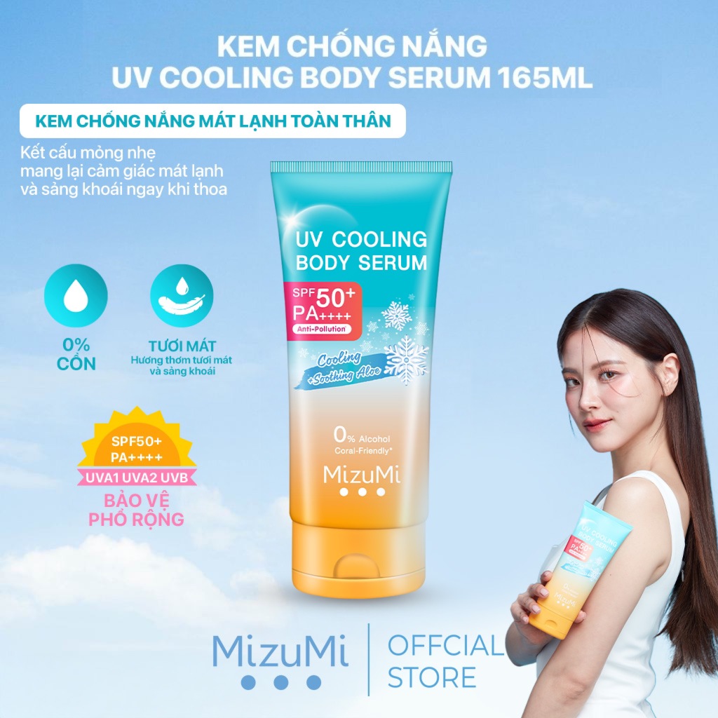 Kem chống nắng MizuMi UV Cooling Body Serum 165ml | Shopee Việt Nam