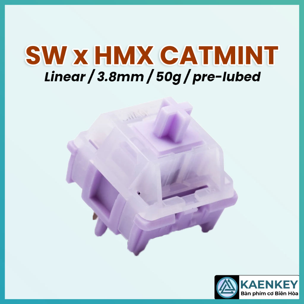 Switch SWK x HMX Catmint 5 PIN Linear 45g, hành trình 3.5mm công tắc ...