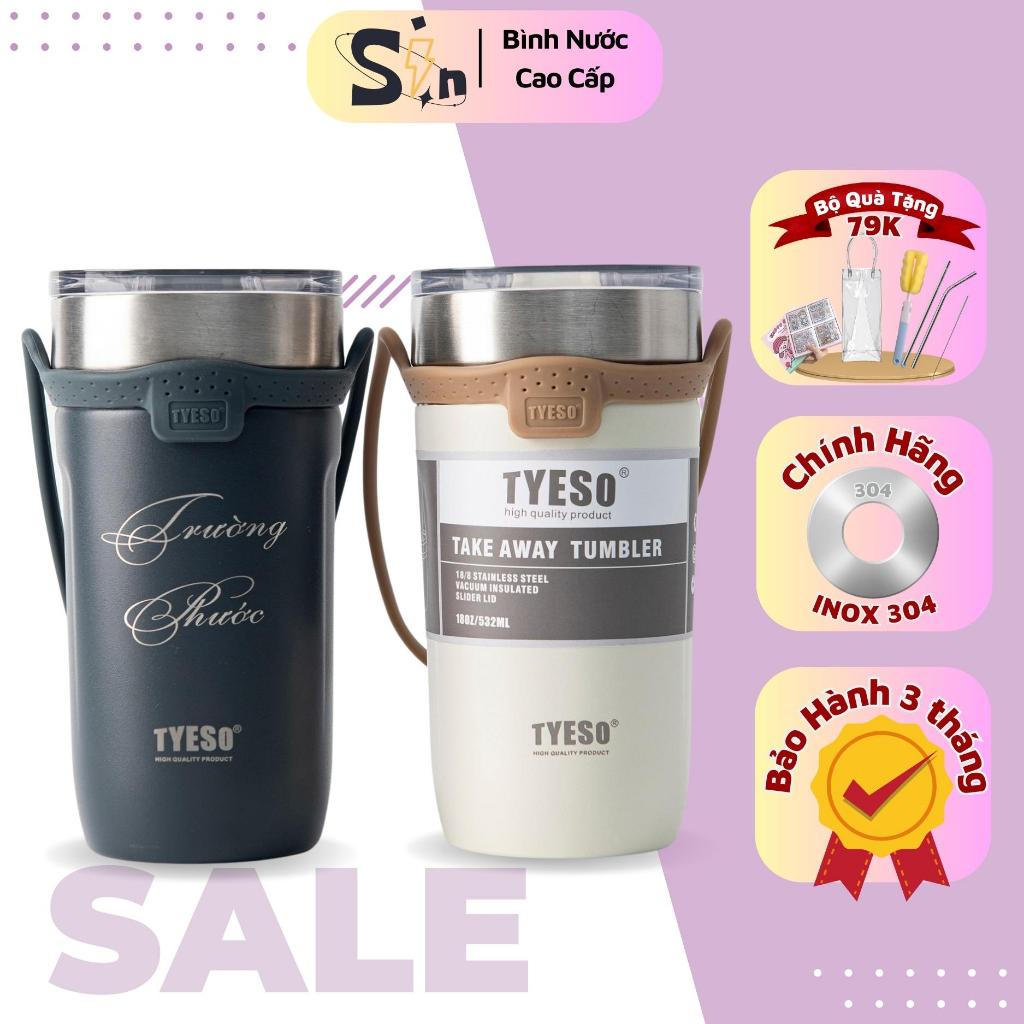 Ly giữ nhiệt Tyeso chính hãng khắc tên 550ml-710ml cốc giữ nhiệt inox 304, tặng ống hút | Shopee ...