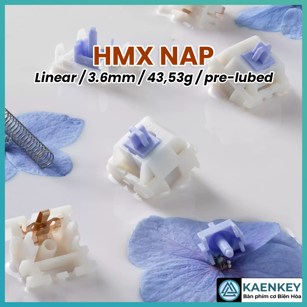 Switch HMX Nap 5 PIN Linear 37, 51g, hành trình 3.6mm công tắc bàn phím ...