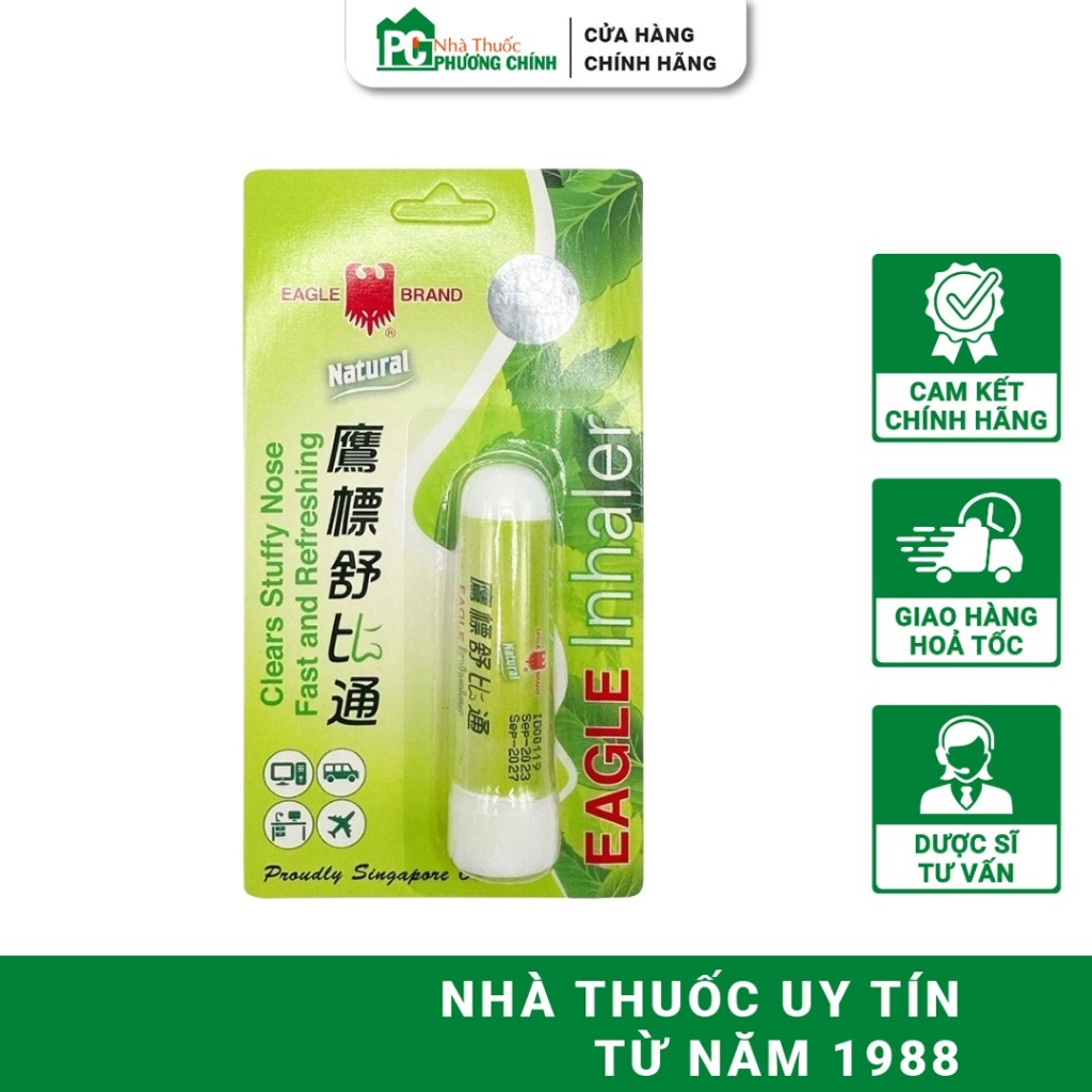 Ống Hít Mũi Singapore Eagle Brand Eagle Inhaler Giúp Thông Mũi, Giảm ...