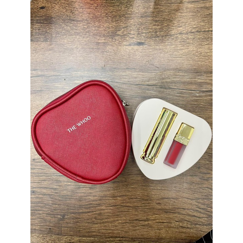 Set Son Whoo 3 món (ví + son full + son mini) - Màu RED | Shopee Việt Nam