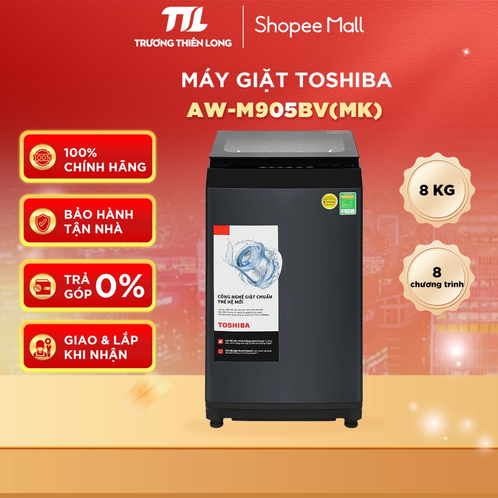 AW-M905BV(MK) - Máy Giặt Toshiba 8 kg AW-M905BV(MK) - Bảo Hành Chính ...