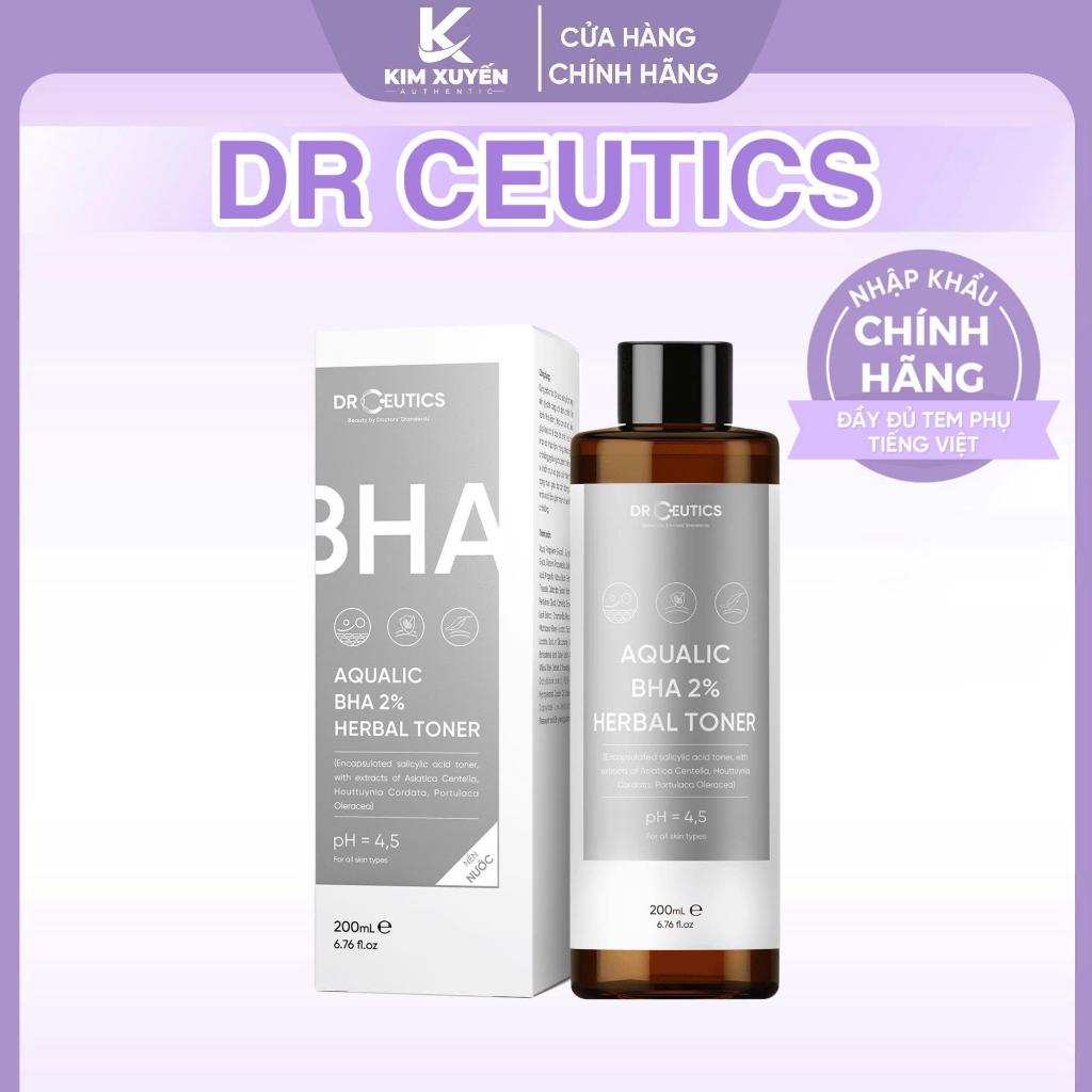 DR CEUTICS BHA Toner cân bằng da Aqualic BHA 2% Herbal Dr Ceutics 100ml ...