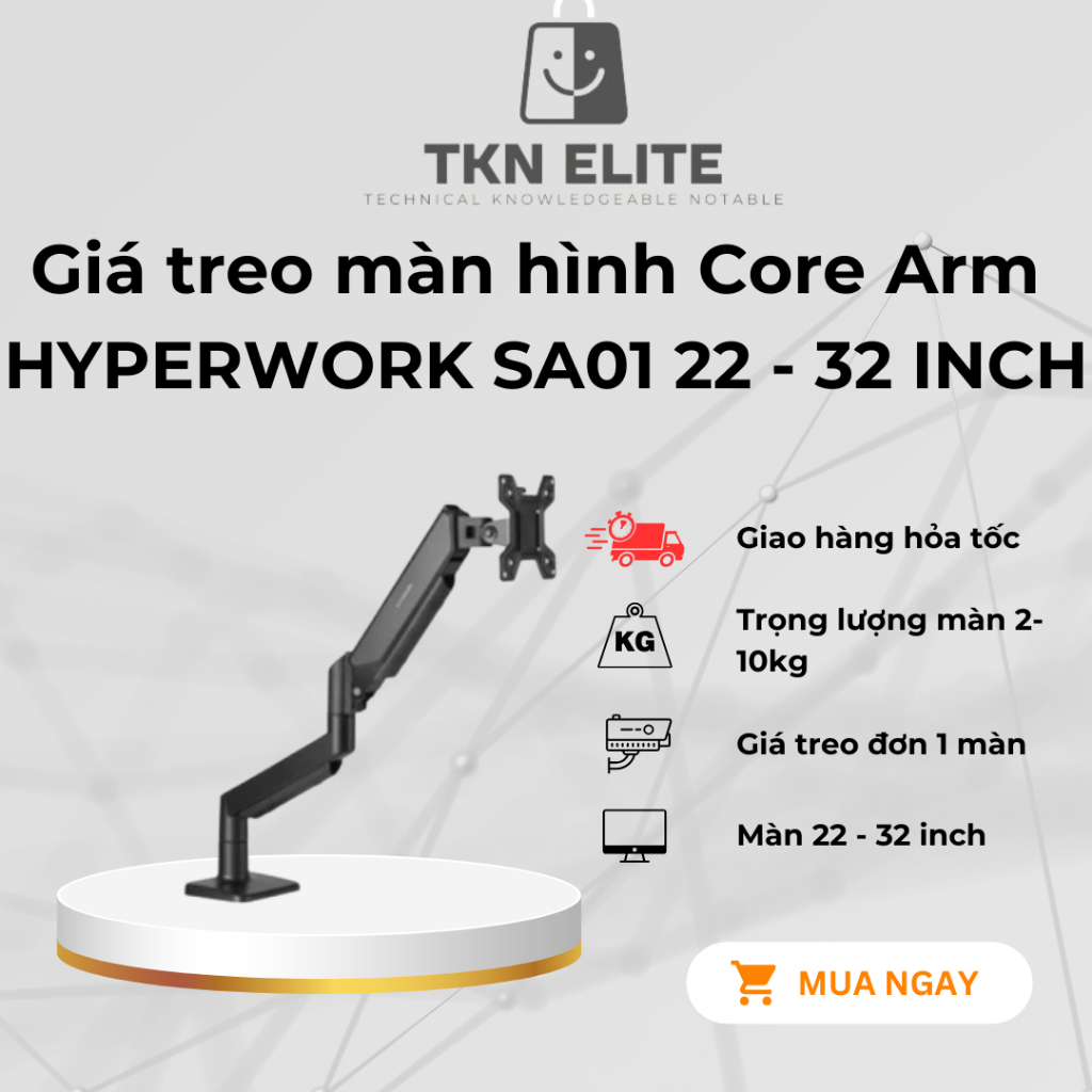 Arm màn hình HyperWork Core Arm SA01 - Hàng chính hãng | Shopee Việt Nam